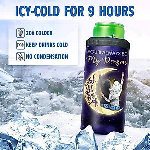 SANDJEST Best Friend Tumbler Bestie 4 in 1 16oz Tumbler Can Cooler Coozie Skinny Stainless Steel Tumbler Gift for Women Girl Best Friends Besties Soul Sisters Christmas Birthday