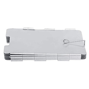 Camp Stove Windscreen, Stainless Steel 11-Plate Stove Windshield Lightweight Portable Stove Windscreen, for Outdoor Cooking BBQ Kitchen Home