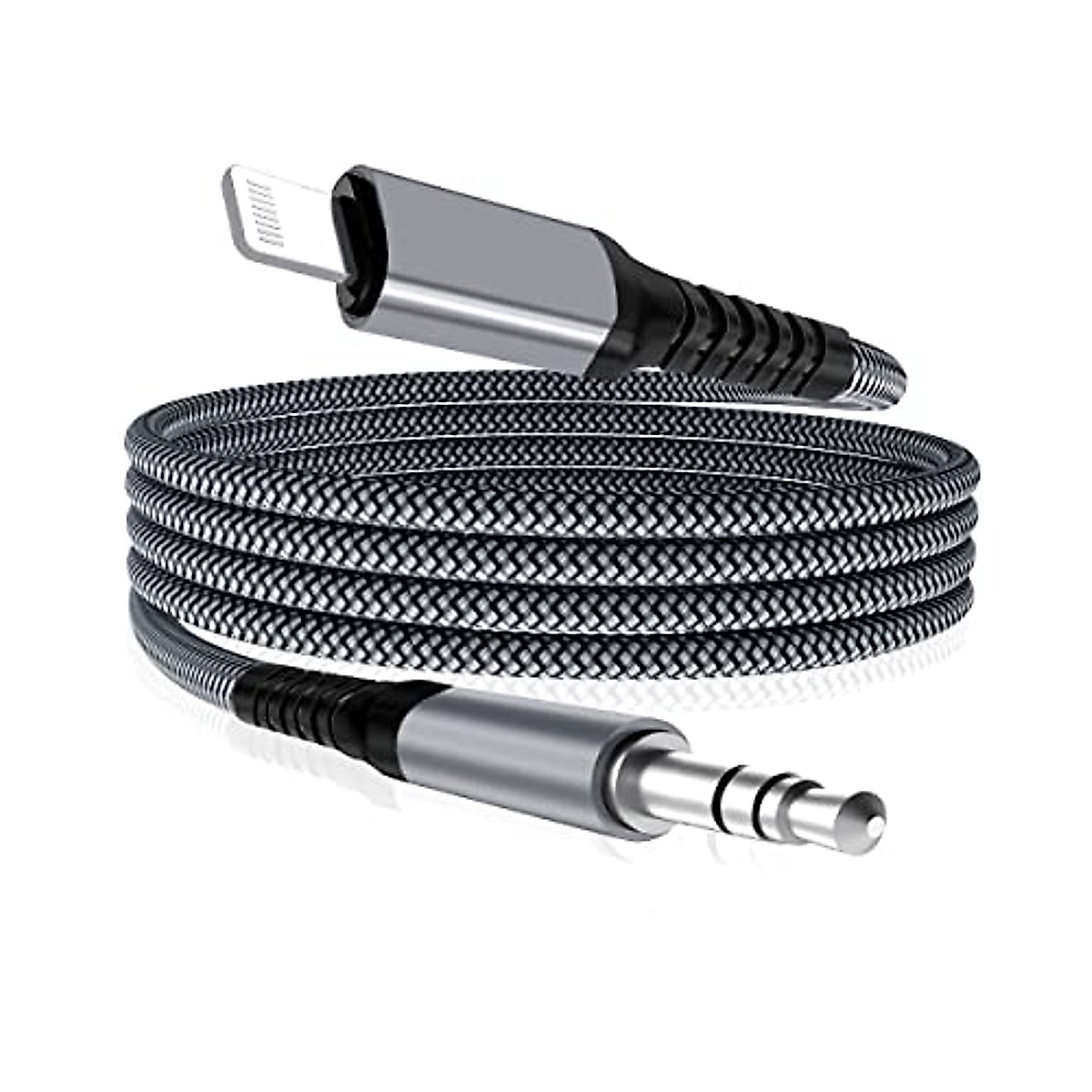 BASESAILOR Lightning to 3.5mm Aux Cord 4FT,Apple MFI Certified 1/8 Inch Headphone Jack Adapter,Auxiliary Audio Cable for iPhone 11 12 13 14 Mini Pro Max,7 8 Plus SE 3 2022,XR XS,X,Car Stereo,Speaker
