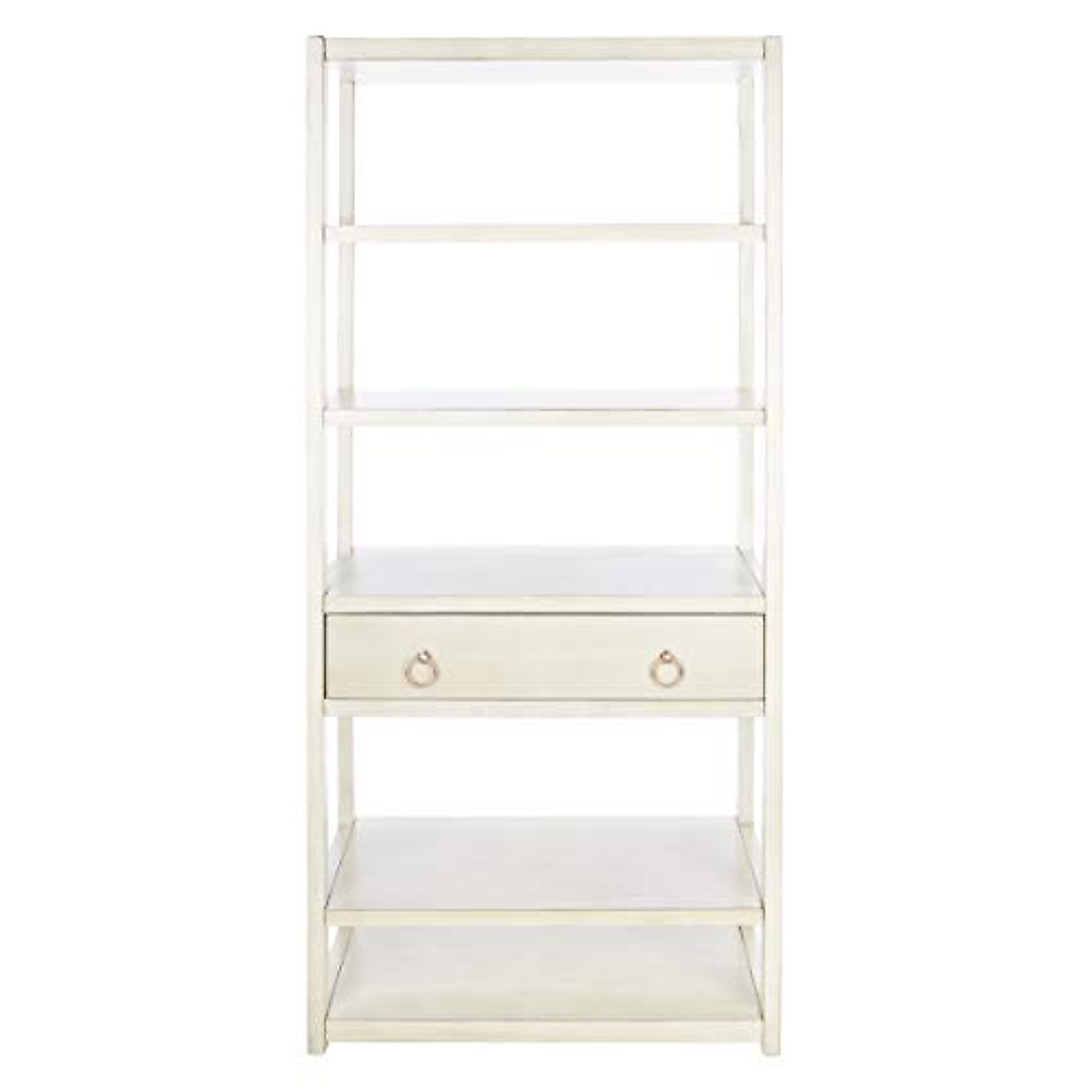 Safavieh Home Collection Johni Antique White and Gold 5-Shelf Storage Etagere