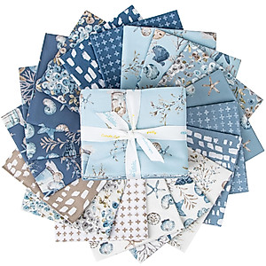 Lisa Audit Blue Escape Coastal 18 Fat Quarters Riley Blake Designs FQ-14510-18, Assorted