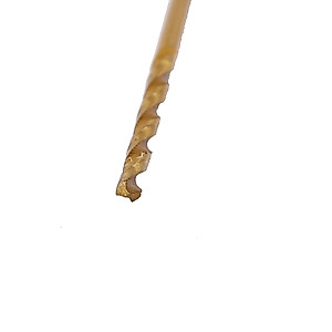 uxcell 44mm Long 1.6mm Cutting Dia Straight Shank Ti Coated HSS Twist Drill Bit 10pcs