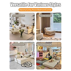 YITIAN 4 in 1 Convertible Sofa Bed, Tofu Block Folding Chair Bed, High Resilience Sponge Foam Floor Sofa Couch Bed, Waterproof Futon Sofa Bed for Bedroom/Living Room/Dorm