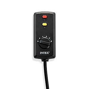 INTEX QS1200 Krystal Clear Saltwater Chlorine System for Above Ground Pools: Keeps Water Clear – Removes Bacteria – Reduces Chemical Use – Sleek Control Panel with Buttons – Up to 15000 Gallon Pools