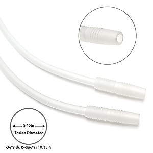 weiwei Vacuum Cupping Machine Accessories, 2 PCS Premium Silicone Y Type Hoses Tubing for 210ml 180ML 160ML 150ML Large Breast Buttocks Lift Vacuum Cups