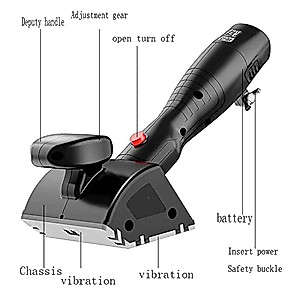 UZIAH Tile Tiling Machine, Hand-Held Tile Tiler Tile Vibrator Suitable for 11.8"-78" Tiles, Maximum Adsorption of 100Kg,2 Lithium Batteries