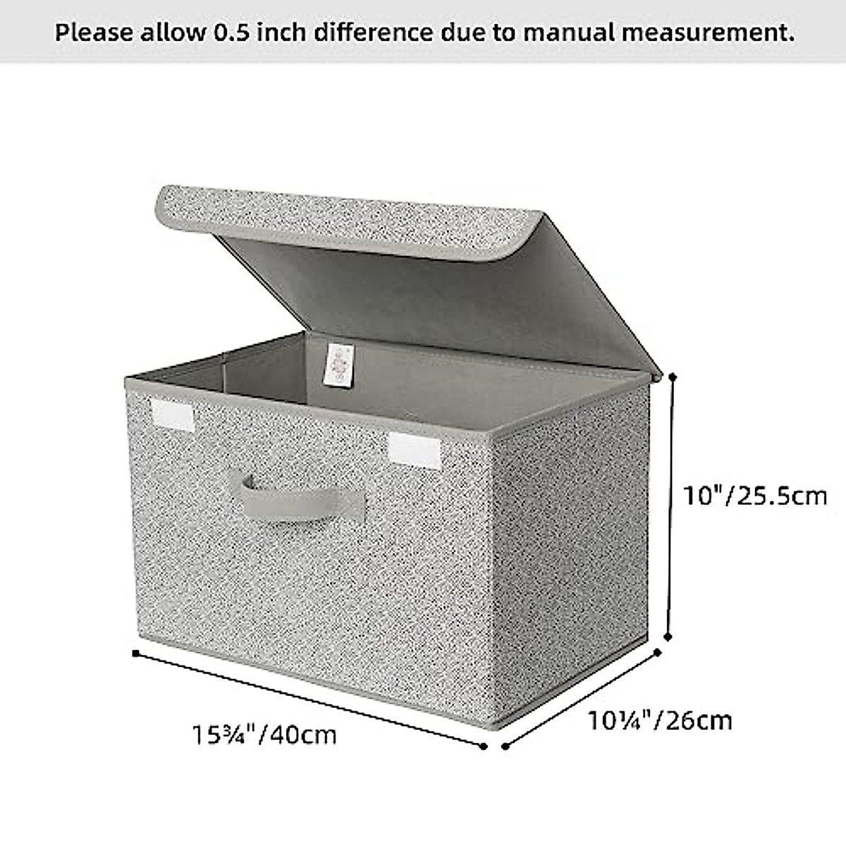 GRANNY SAYS Bundle of 2-Pack Storage Bins with Lids Large & 1-Pack Hanging Closet Organizer