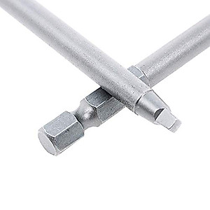 AUTOTOOLHOME 3 Pack No.2 Square Driver Bit Set 2/4/6-inch Length for Pocket Hole Jig Systems Woodworking Joinery Tool