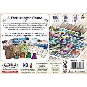 Sunset Over Water Card Game – A Picturesque Game of Painting Landscapes and Exploring Nature by Pencil First Games for 1-4 Players