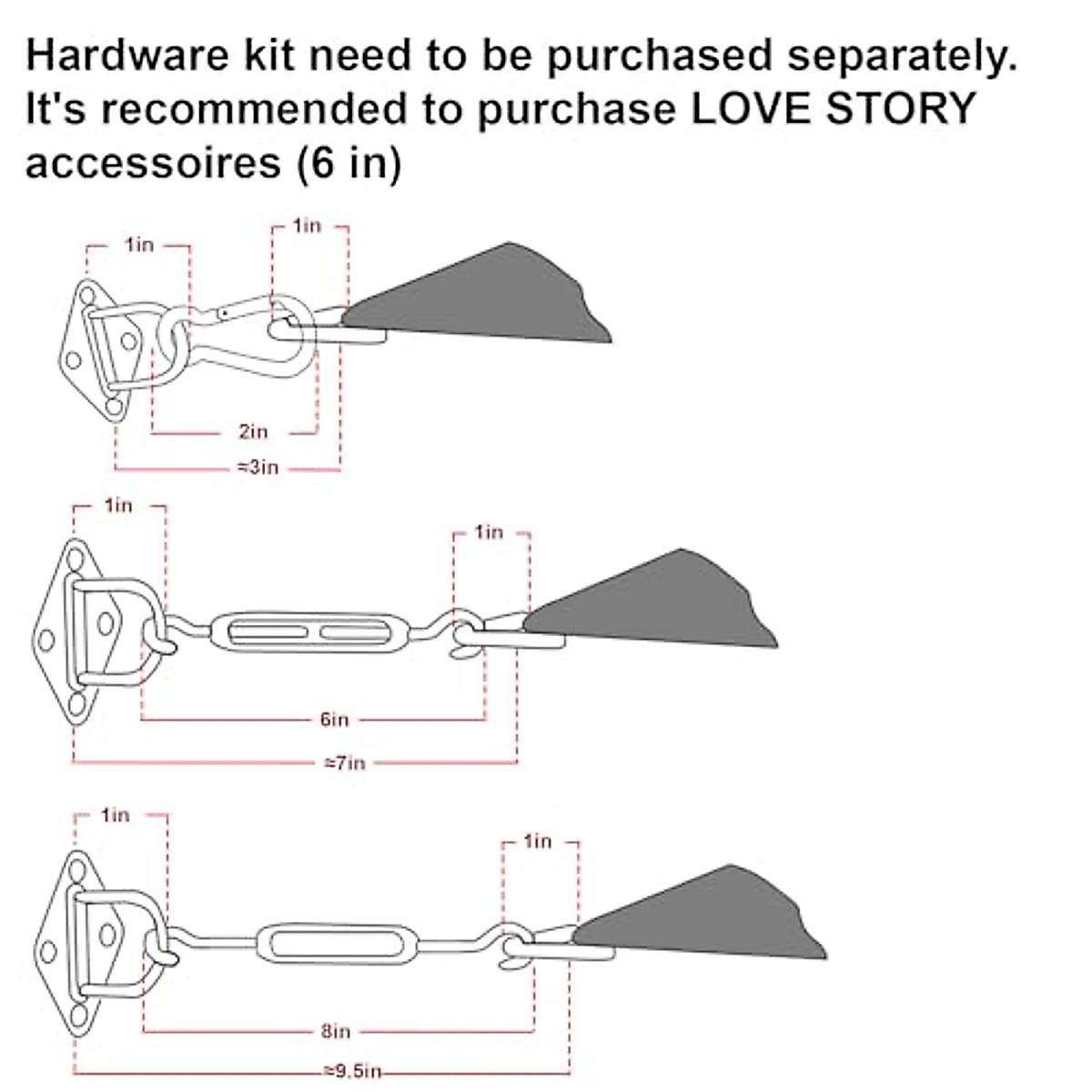 LOVE STORY 8' x 12' Sun Shade Sail Rectangle UV Block Shade Sails for Outdoor Patio Garden Backyard, Sand (We Make Custom Size)
