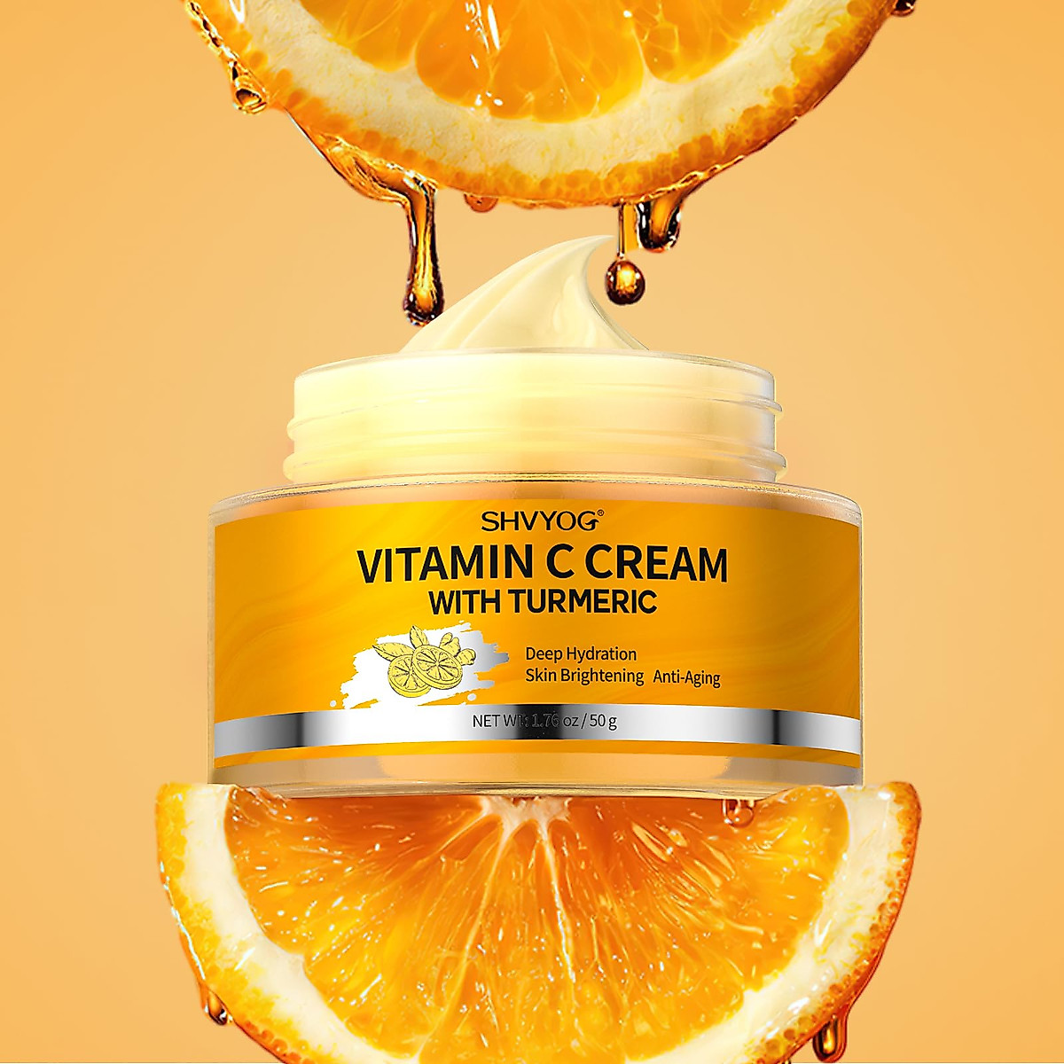Vitamin C Face Moisturizer, Turmeric Vitamin C Face Cream, Anti-aging Hydration Skin Firming ...
