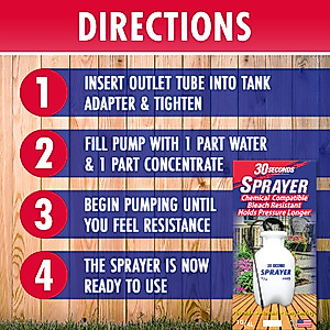 30 SECONDS Outdoor Cleaner, 1 Gallon - Sprayer