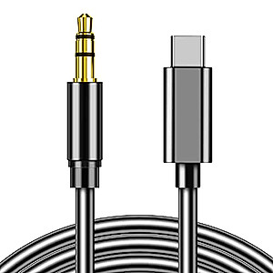 USB C to 3.5mm Audio Aux Cable, USB C to 3.5mm Headphone Audio Stereo Cord Car Aux Cable Compatible with Google Pixel 7/7Pro/6/5/4/4XL/3XL, Galaxy S23/S23 Ultra/S22+/S21/S21+/S21FE/Note 20/Note 10+