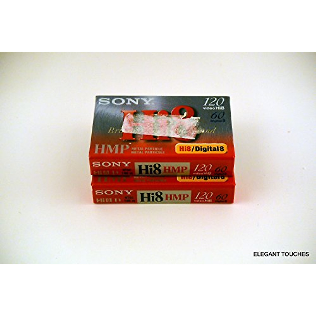 Sony Hi 8mm HMP Metal Particle Video Tape (120 Min.) Audio Cassette-Tape, 2-Pack