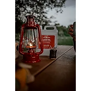 GasOne Liquid Paraffin Lamp Oil – 1 Gallon (128oz) Clear Oil Lamp – Multifunctional Lamp Oil Smokeless Odorless Indoor Ideal for Lamps, Lanterns, Tiki Torch – Safe Packaging
