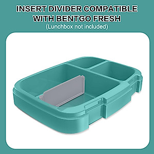 Enlisiwte 3 Pcs Replacement Insert Divider for Bentgo Fresh, Food Safe Tray Divider for Bentgo Fresh Lunch Box & for Bentgo Adult Lunch Box - Large Bento Box Divider
