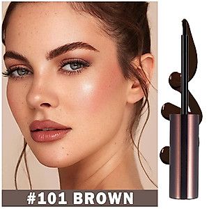 Peel Off Tattoo Eyebrow Gel Natural Eye Brow Gel Natural Eyebrow Tattoo,Waterproof Long Lasting Easy Peel Off Eyebrow Tattoo Makeup (Brown)