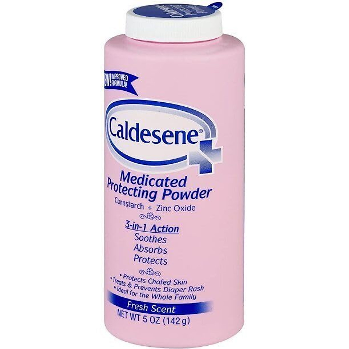 Caldesene Medicated Protecting Powder with Zinc Oxide & Cornstarch-Talc Free, 5 Ounce