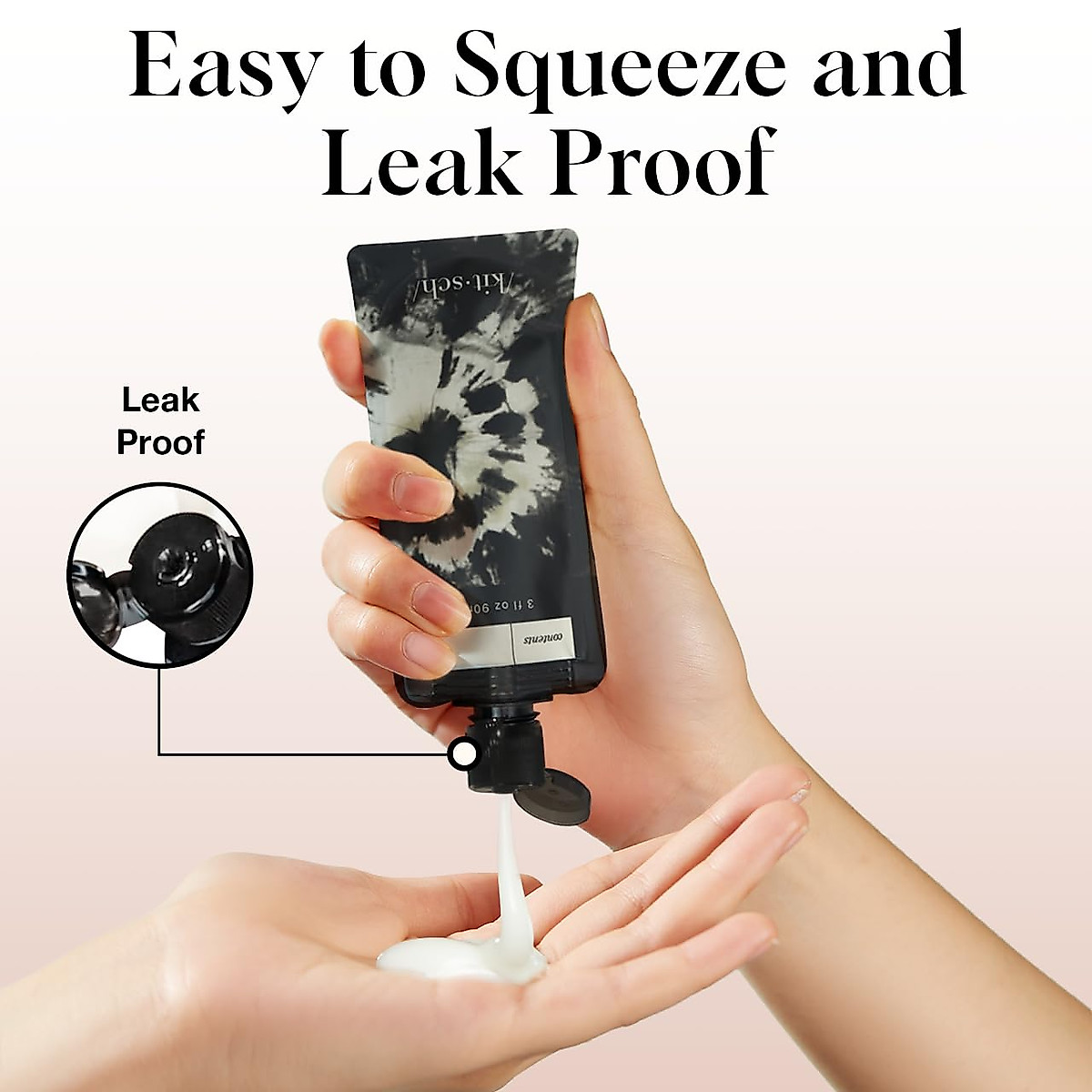 Kitsch Black Tie Dye Ultimate Travel Set 11 Piece, 11 CT