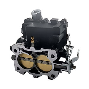 LicBund Marine Carburetor Replacement for Rochester 2 Barrel Mercarb Carburetor V8 5.0L 305 / 5.7L 350 Mercruiser Engine with Electric Choke 3310-804622R1 3310-86448A1 Black