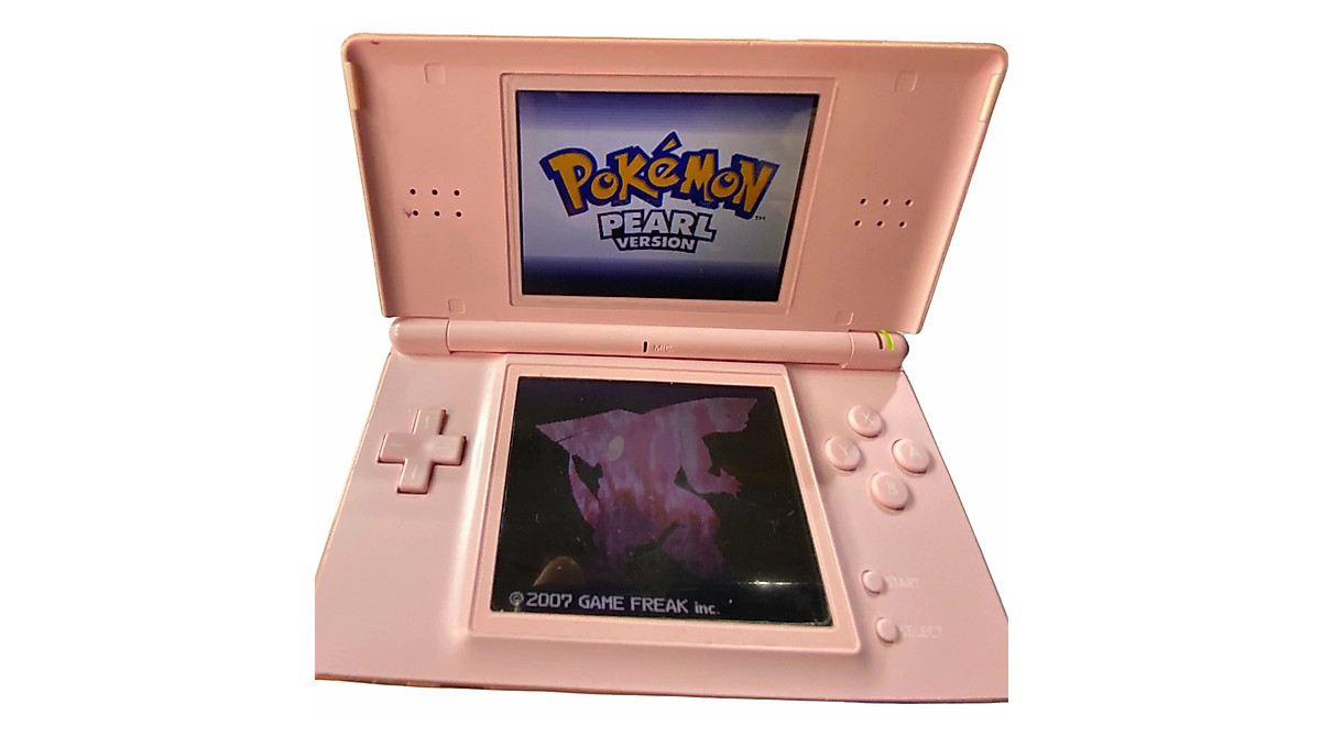 Nintendo DS Lite Coral Pink Handheld Console - Dual Screens & Touch