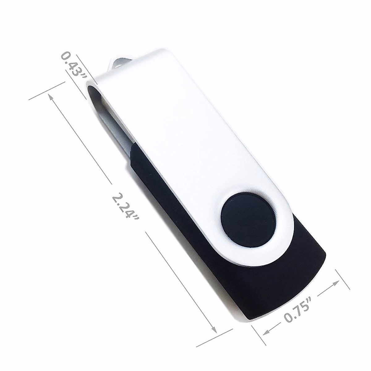 Flash Drive Bulk USB Drives 20pcs 128MB USB Flash Drives Flash Drive Thumb Drive Bulk Flash Drives Swivel USB 2.0 (128MB, 20PCS, Black) (128MB*20pcs)