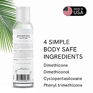 Penchant Premium Silicone Lube - Personal Lubricant for Women & Men - Latex-Safe, Water-Resistant, Hypoallergenic, Paraben-Free - 4oz