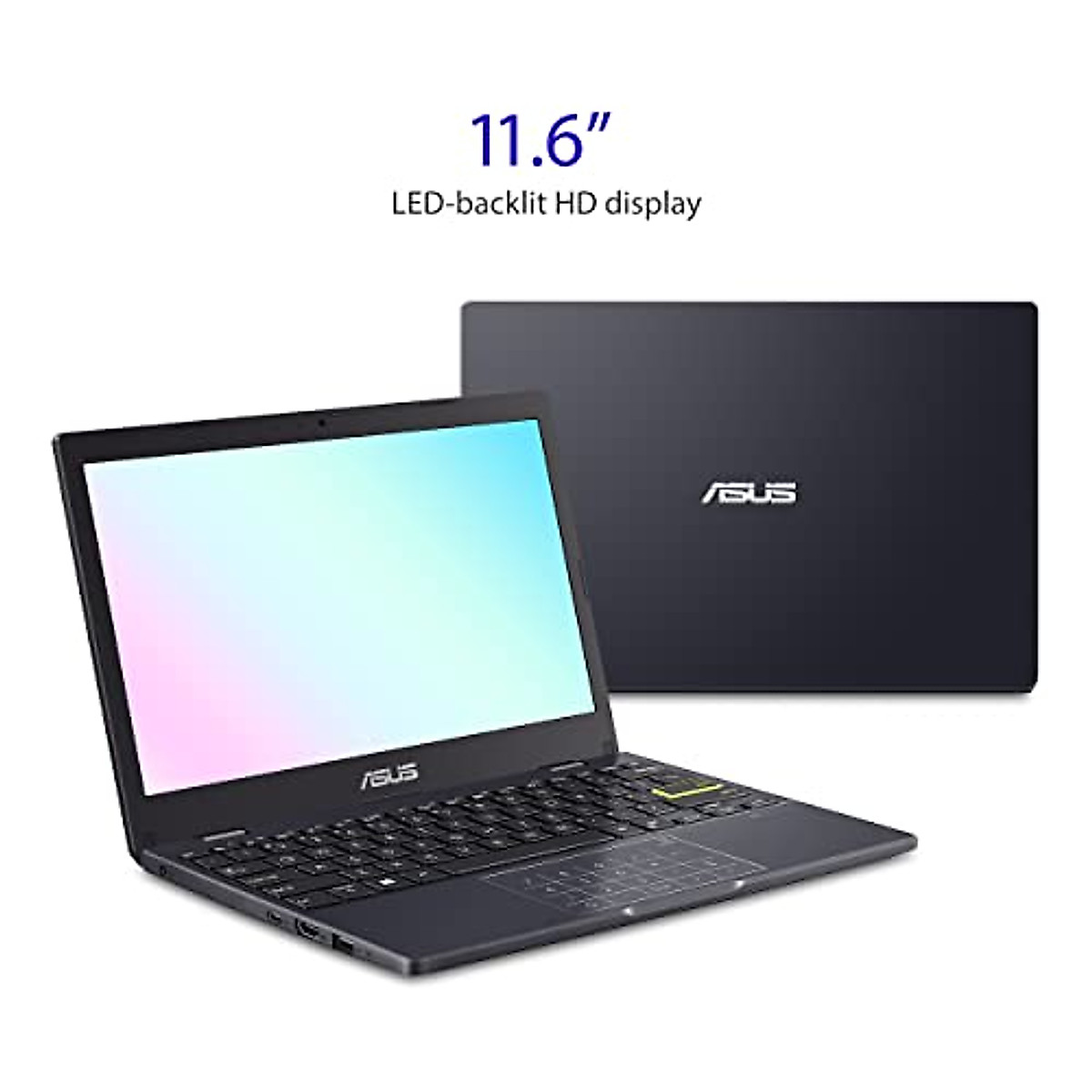 ASUS Vivobook Go 12 L210 11.6” Ultra-Thin Laptop, 2022 Version, Intel Celeron N4020, 4GB RAM, 64GB eMMC, Win 11 Home in S Mode with One Year of Office 365 Personal, L210MA-DS02 (Renewed)