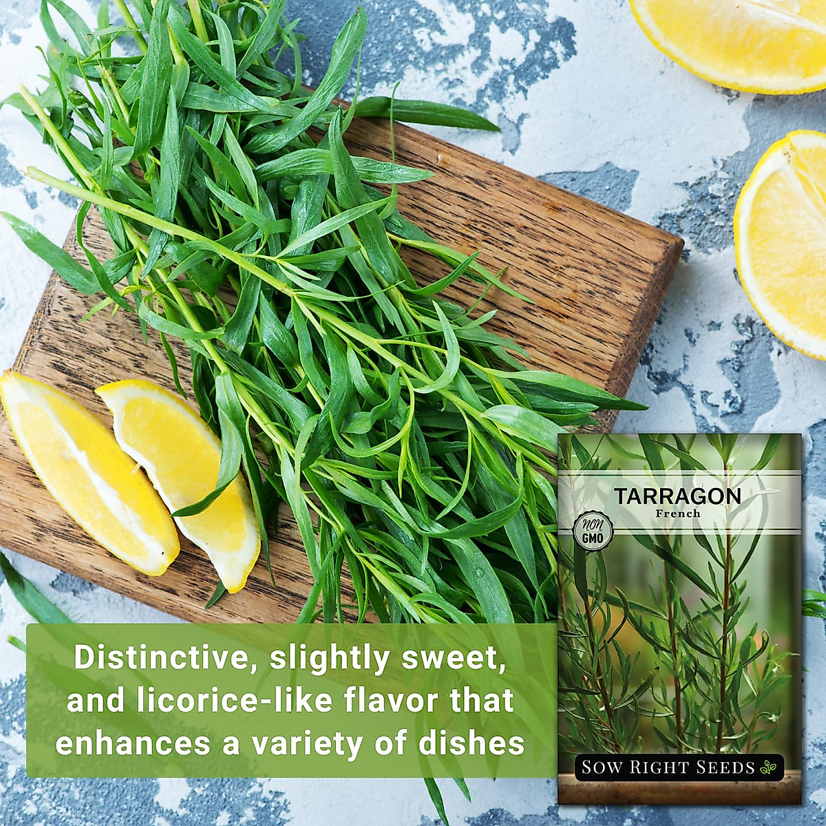 Sow Right Seeds - French Tarragon Seeds for Planting - Non-GMO Heirloom Packet with Instructions to Plant an Outdoor or Indoor Herb Garden - Culinary Leafy Green - Long Lasting Perennial Seasoning (1)