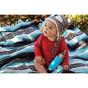 Pura Kiki 11oz/325ml Stainless Steel Infant Bottle w/Sleeve, Anti-Colic, 100% Plastic-Free, MadeSafe Certified, Medical-Grade Silicone, Medium-Flow Nipple, for Babies 3 Months & Up (Rose)