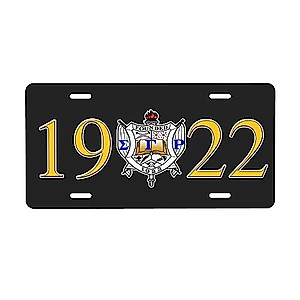 Sigma Gamma Rho License Plate 6" X 12", Automotive Aluminum Front and Rear Labels, Gift for Car Lovers