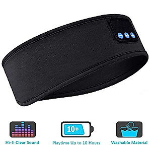 Sleep Headphones Headband, Reahom Wireless Music Sports Soft Sleep Headphones Headbands Mask with Speakers Perfect Perfect for Workout, Sleeping, Insomnia, Travel, Running, Yoga, Meditation