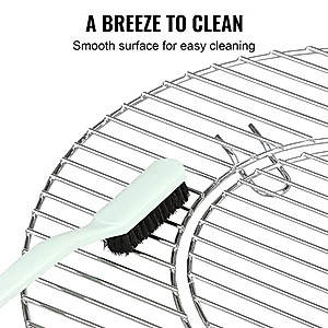 VEVOR 21 inch 22 inch, Round Grates Kettle Charcoal Grill Replacement Parts for Outdoor Cooking, Barbecue Camping, Picnic, Backyard, Silver