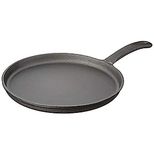 Jim Beam 10.5" Pre Seasoned Cast Iron Skillet for Grill, Gas, Oven, Electric, Induction and Glass, Black
