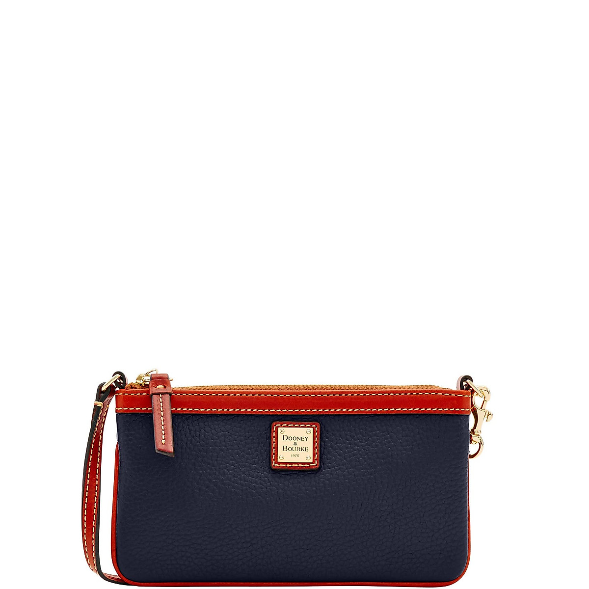 Dooney & Bourke Handbag, Pebble Grain Large Slim Wristlet - Blue