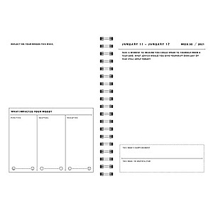 2021 Mood Tracker Planner: Understand Your Emotional Patterns; Create Healthier Mindsets; Unlock a Happier You! (Habit Tracker and Weekly Calendar)