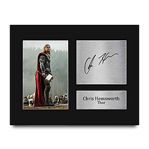 HWC Trading Chris Hemsworth USL Signed Printed Autograph Thor The Avengers Print Photo Picture Display - US Letter Size