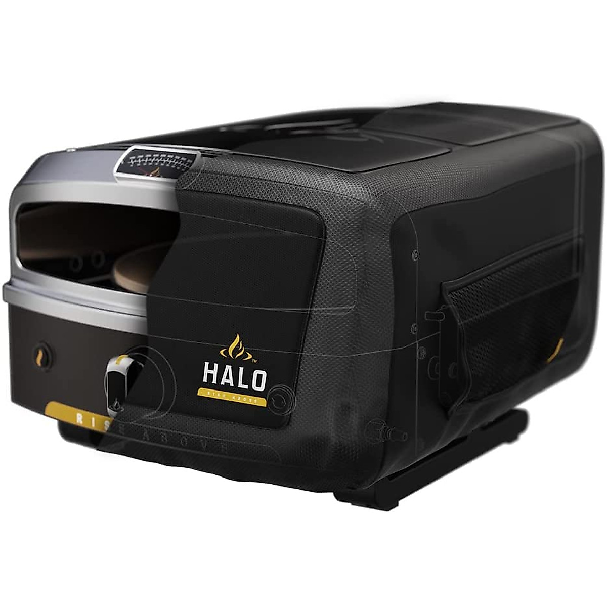 HALO Versa 16 Outdoor Pizza Oven | Rotating Stone bakes up to 16" Pizzas | Packed with Oven Cover