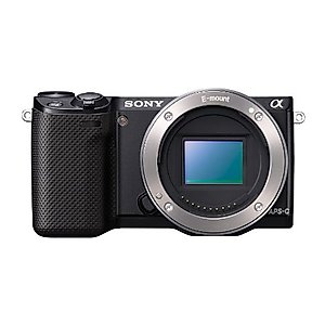 Sony NEX-5R/B 16.1 MP Mirrorless Digital Camera with 3-Inch LCD - Body Only (Black)