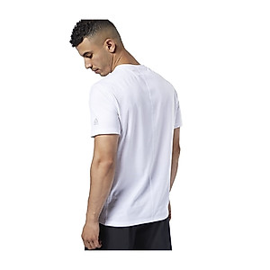 Reebok One Series Speedwick Graphic Tee, White, XX-Large