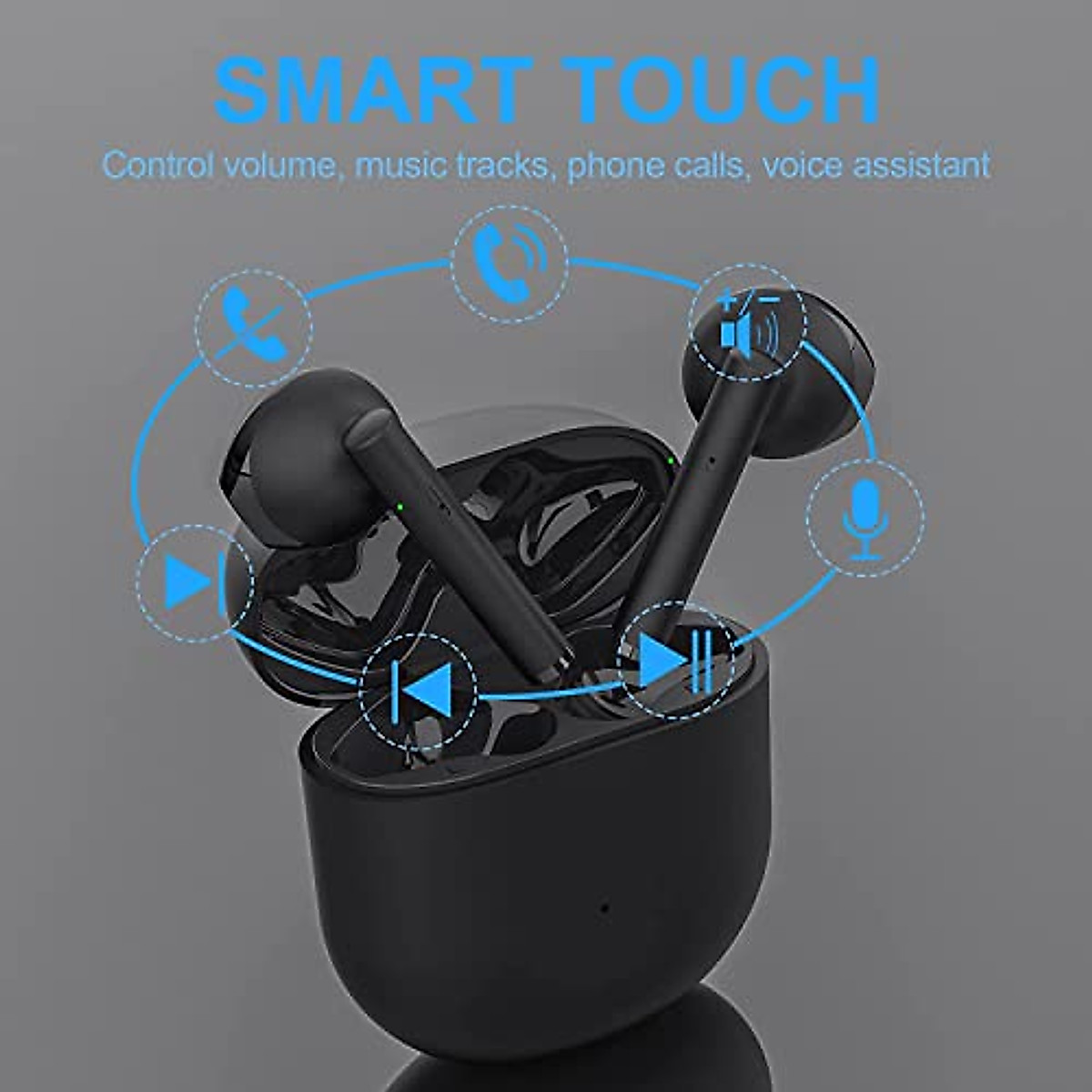 Wireless Earbuds Bluetooth 5.3 Wireless Ear Buds Headphones Built in Mic Noise Cancelling Air Buds with 36Hrs Charging Case IPX7 Waterproof Deep Bass for Android/Samsung/Apple iPhone Earbuds