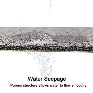 Leotruny Bath Tub Shower Mat 40 x 16 Inch Non Slip Soft PVC Loofah Bathtub Mats for Bathroom (C01-Dark Grey)