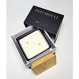 ME Mini-Escapes 14 Oz Patchouli Scented Soy Wax Candle with Inspirational Quote Fragrant Blend of Sweet Orange, Violet, Rose & Iris Relaxation & Stress Relief for Home or Office