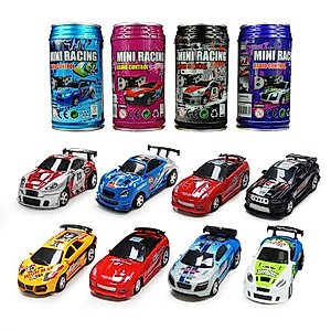 ARRIS Mini RC Car, Radio Remote Control Micro Racing Can RC Car Toy Gift for Kids (2pcs)…