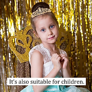 "Birthday Queen" Sash & Rhinestone Tiara Set COCIDE Silver for Women Birthday Decoration Kit Headband for Girl Glitter Crystal Hair Accessories for Party Cake Topper