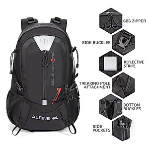 MIAZIB Leather Sling Bag for Men Chest Crossbody Bag Water Resistant Lightweight Sling Bag for Hiking Travel (Black)