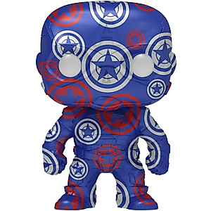 Captain america Marvel Patriotic Age (Art Series) - Pop! & Tee Men's Funko Pop! Standard M