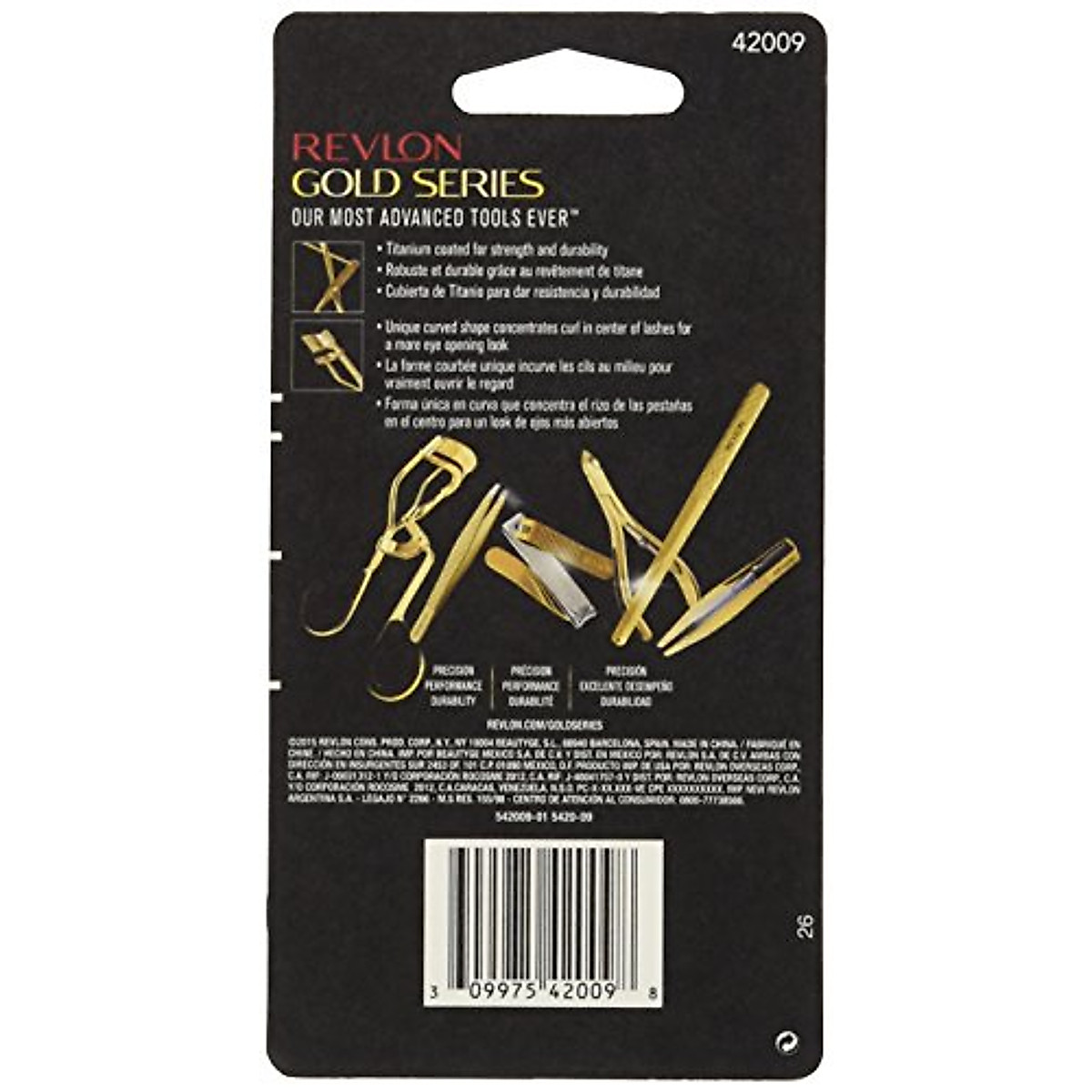 Revlon Gold Series Eyelash Curler, Titanium Coated for Maximum Durability