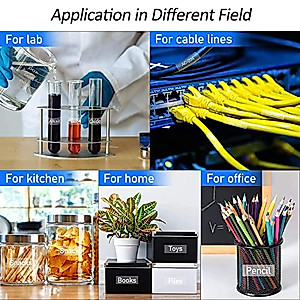 GREENCYCLE 6 Pack TZe-355 TZ355 AZE 355 TZE 155 TZ155 Compatible for Brother Laminated Label Tape White on Black/Clear 24 mm x 8 m 1" 26.2ft for P-Touch PT2430PC PT-P700 PT-P750W Label Makers