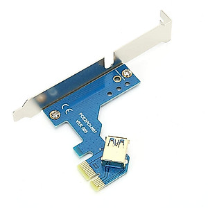 Eboxer PCI Express Network Card PCI E PCI X2 Adapter Card Set Parallel Port Network Card with USB3.0 Data Cable, PCI E × 1 × 4 × 8 × 16 Adapter Converter for Desktop PC